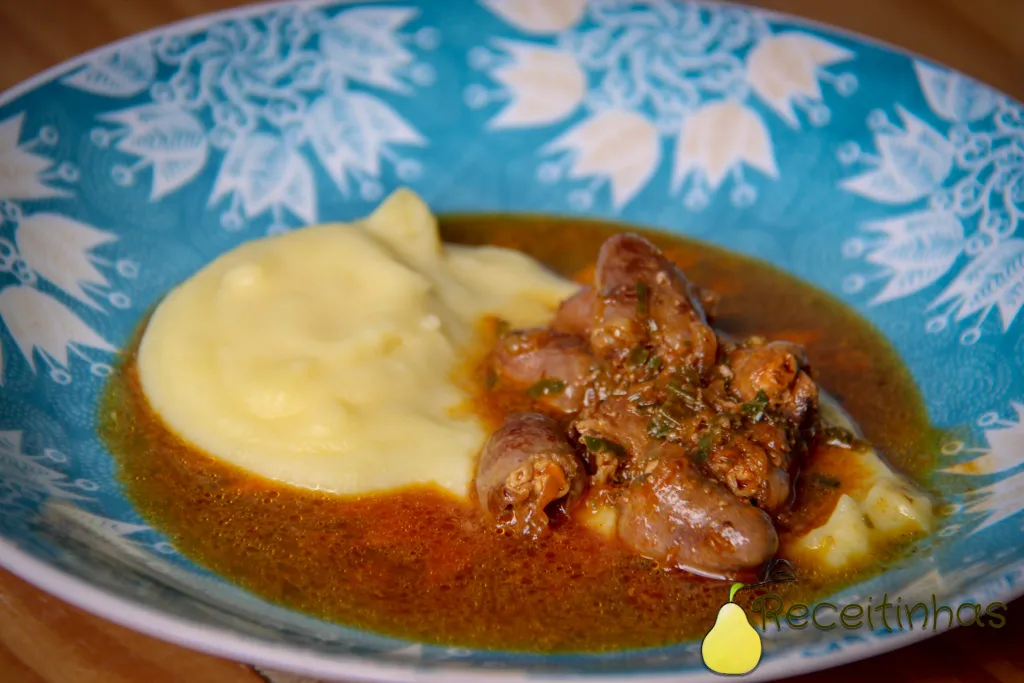 Coração de frango à brasileira - Receitinhas